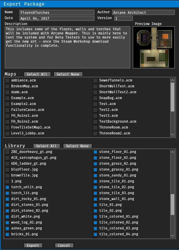 Packages and Steam Workshop « Arcane Mapper